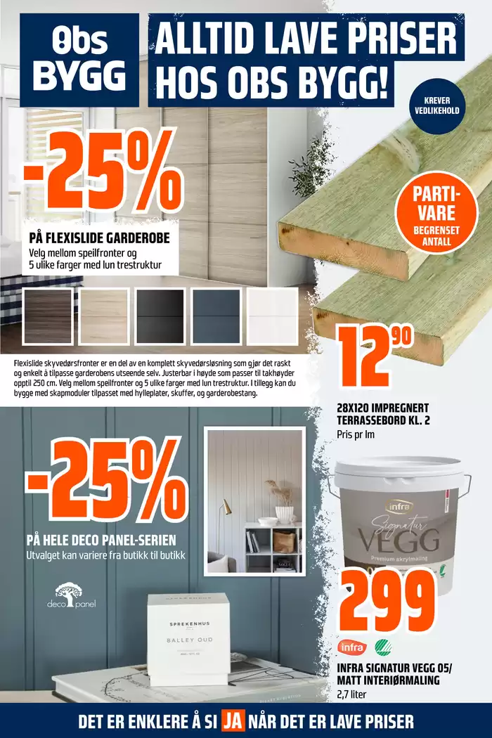 Obs Bygg i Skien | Kundeavis og tilbud | Tiendeo