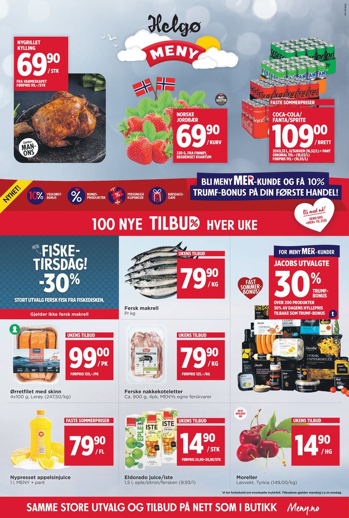 Meny Stavanger, Tastatunet 1-3 | Åpningstider og tilbud | Tiendeo